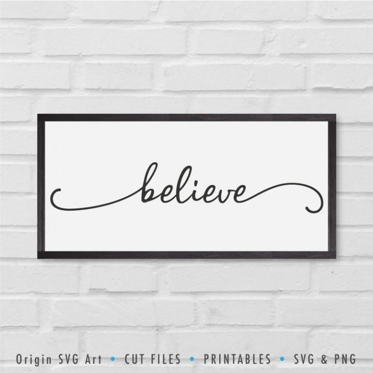 Believe SVG – Origin SVG Art