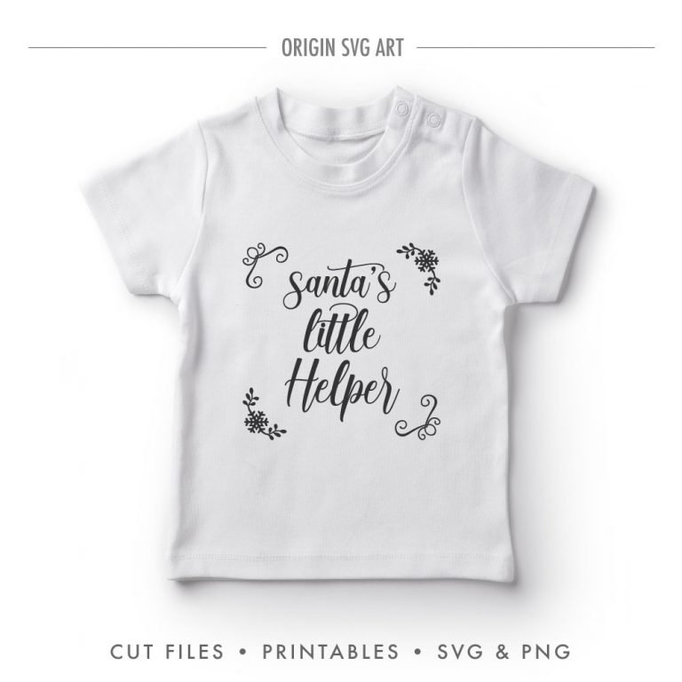 Santa’s Little Helper Printable Sign File – Origin SVG Art