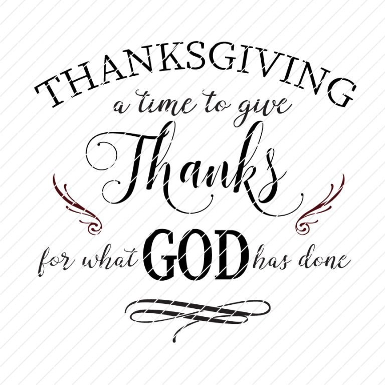 Thanksgiving, A Time To Give Thanks SVG – Origin SVG Art