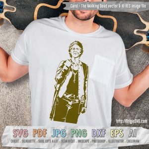 Carol The Walking Dead Clip Art Cut Files Printable – Origin SVG Art