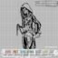 Michonne The Walking Dead Clip Art Cut Files Printable – Origin SVG Art