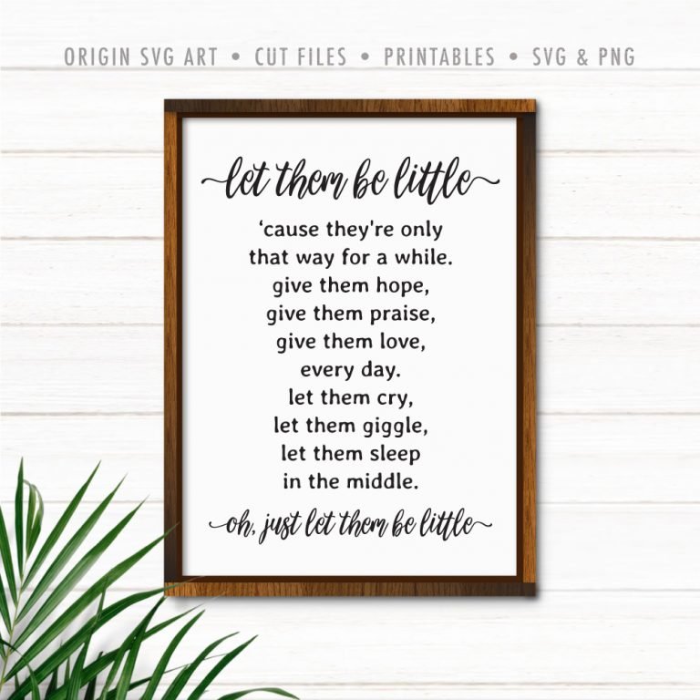 Let Them Be Little SVG – Origin SVG Art
