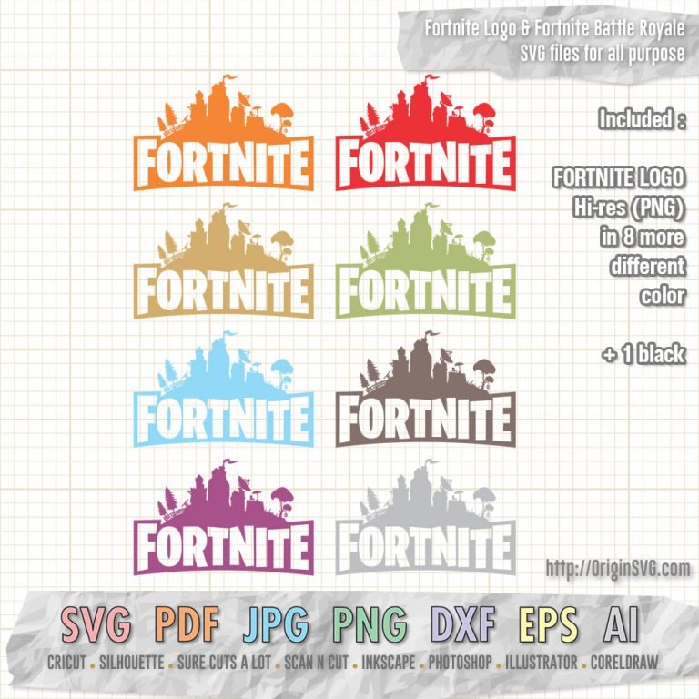 Fortnite Logo Battle Royale- SVG cut files printable personal use ...