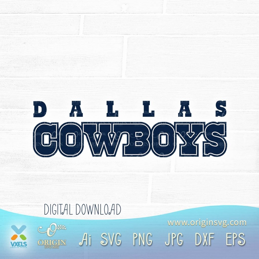Dalas Cowboy Mega Bundle SVG NFL Lovers Mask Logo and Vector Graphics ...