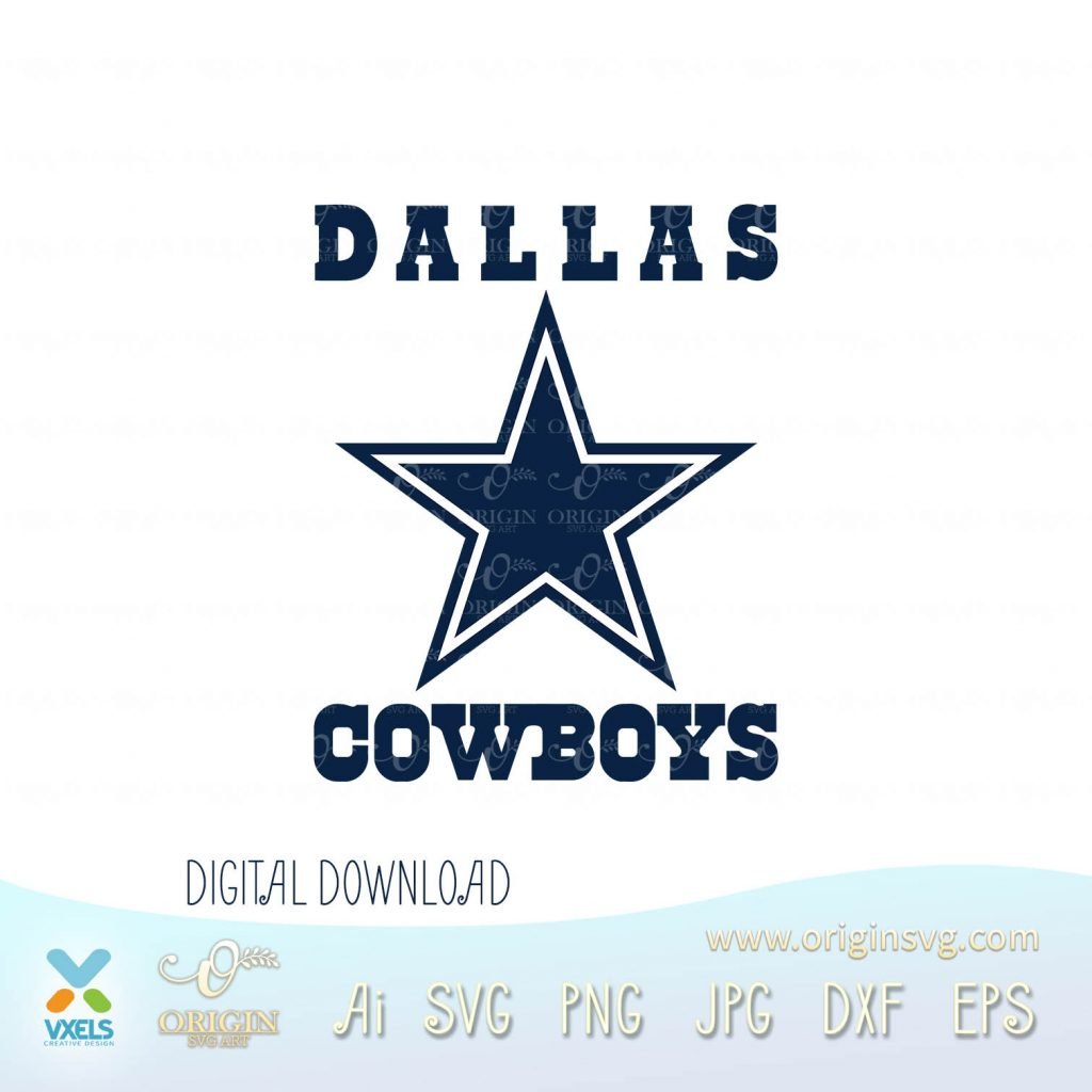 Dalas Cowboy Mega Bundle SVG NFL Lovers Mask Logo and Vector Graphics ...