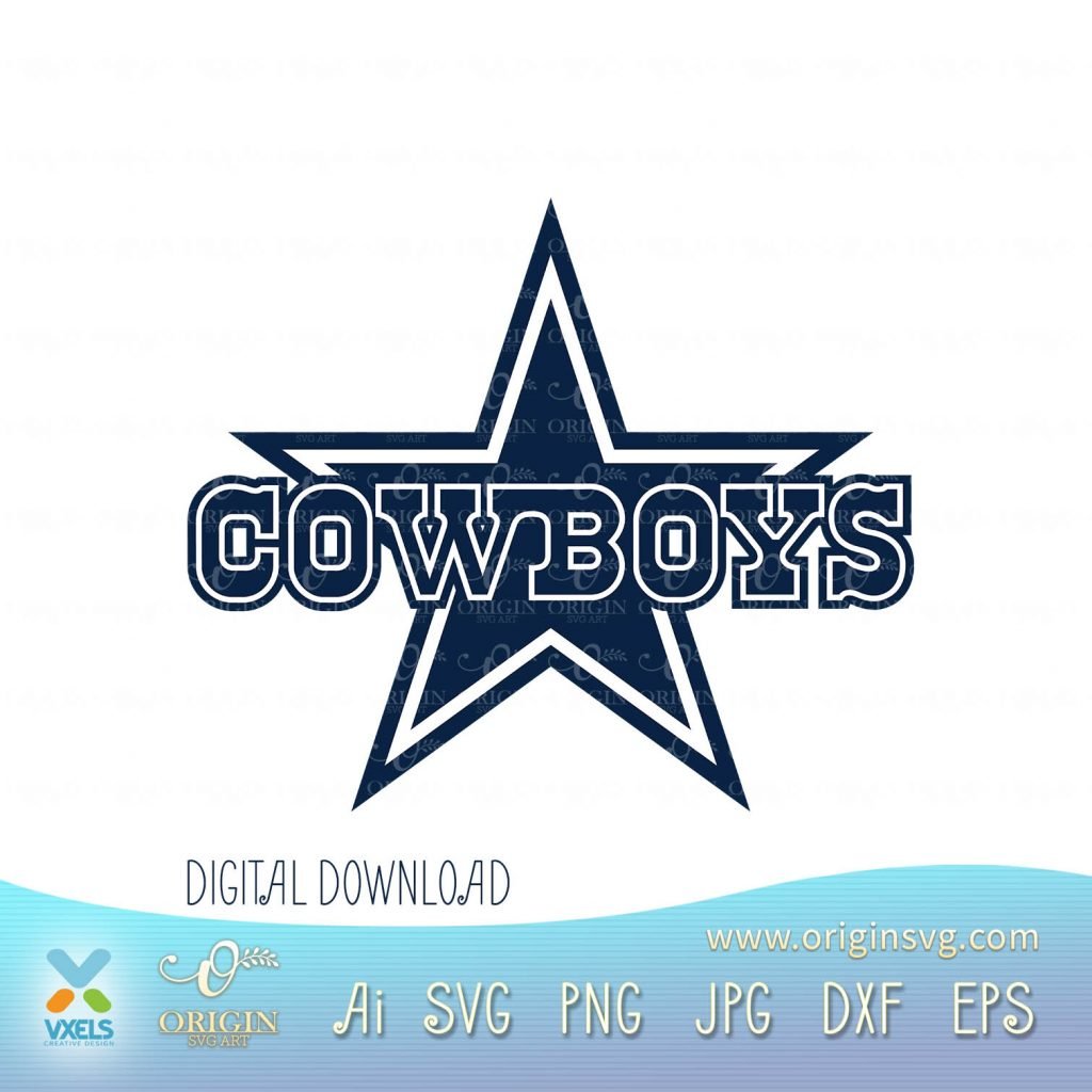 Dalas Cowboy Mega Bundle SVG NFL Lovers Mask Logo and Vector Graphics ...