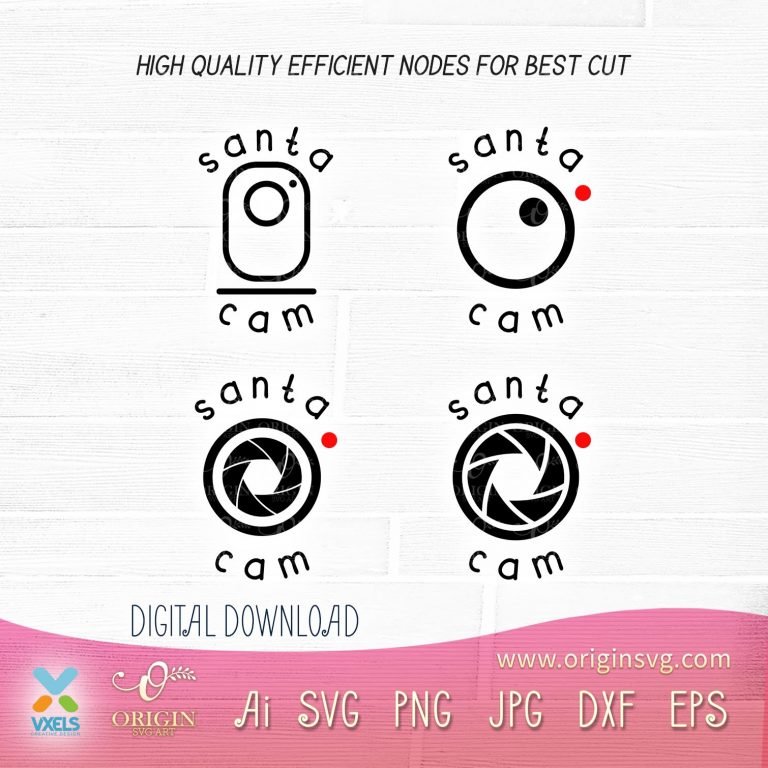 Santa cam svg Christmas bundle set – Origin SVG Art