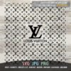 L and V Pattern Multicolor with L and V Logo – Origin SVG Art