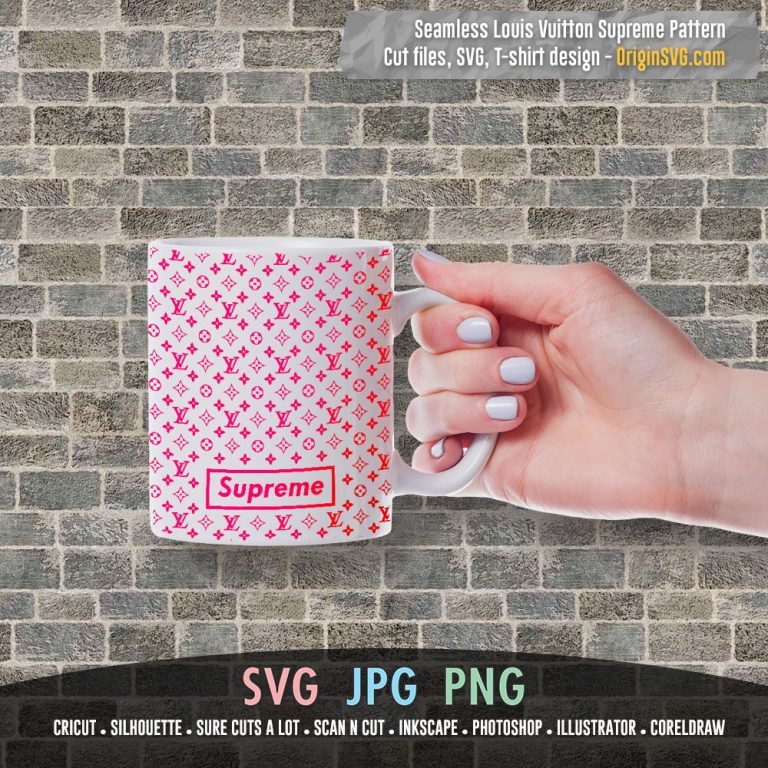 L and V Pattern – Supreme and Seamless Pattern Supreme – Origin SVG Art