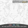 Lion Face SVG Cut Files – Design 3 – Origin SVG Art