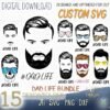 Dad life Svg | Baseball Skull Daddy life svg | beard man face svg ...