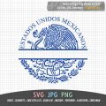 Mexican Eagle Flag Monogram Split SVG in 4 Variation – Origin SVG Art