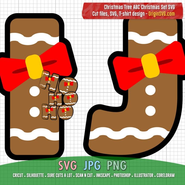 Gingerbread Christmas Font Alphabet ABC SVG – Origin SVG Art