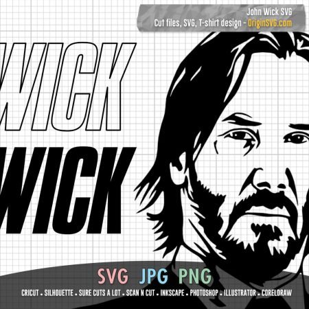 John Wick Silhouette SVG Cut Files – Origin SVG Art