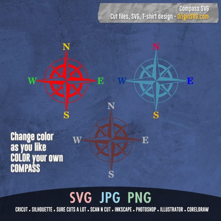 Compass Downloadable SVG – Origin SVG Art