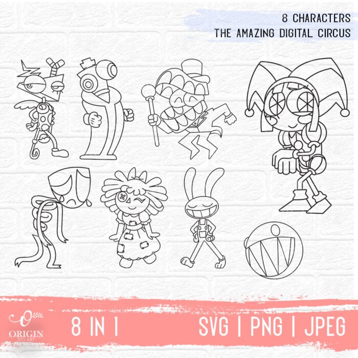 The Amazing Digital Circus SVG – Origin SVG Art