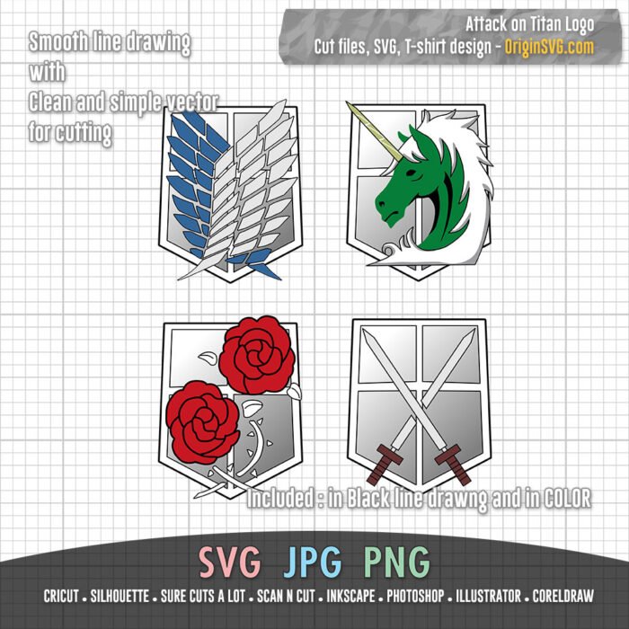 Attack On Titan Logo SVG – Origin SVG Art