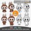 Labubu and Zimomo Bundle – The Monsters SVG – Origin SVG Art
