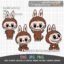 Labubu and Zimomo Bundle – The Monsters SVG – Origin SVG Art