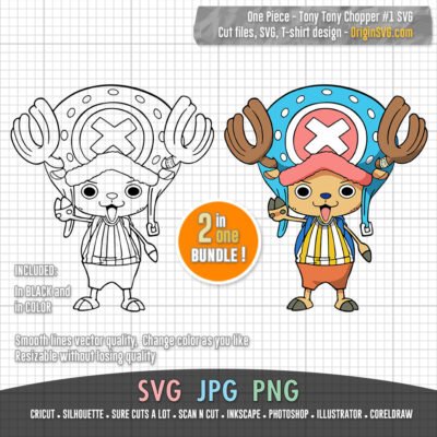 One Piece Tony Tony Chopper SVG – Design #1 – Origin SVG Art