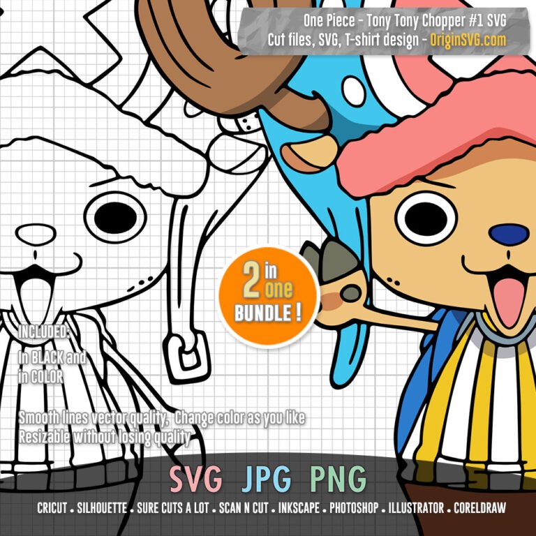 One Piece Tony Tony Chopper SVG – Design #1 – Origin SVG Art