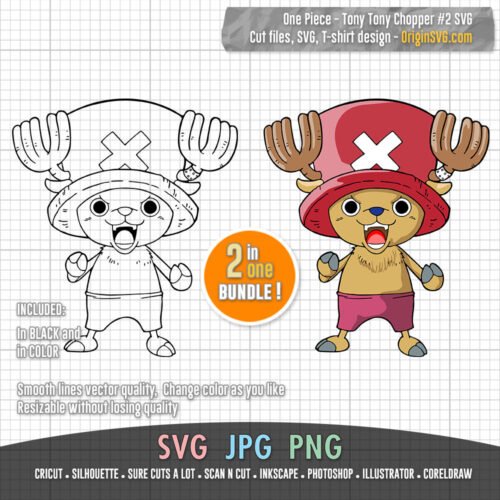 One Piece Tony Tony Chopper SVG – Design #2 – Origin SVG Art