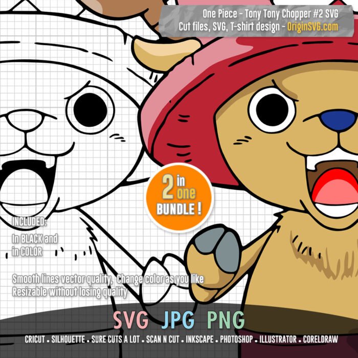 One Piece Tony Tony Chopper SVG – Design #2 – Origin SVG Art