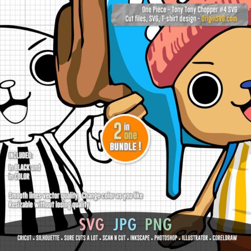 One Piece Tony Tony Chopper SVG – Design #4 – Origin SVG Art