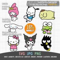 Sanrio Characters Collection Bundle SVG – Origin SVG Art