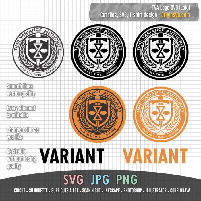 TVA Logo Loki Logo SVG – Origin SVG Art